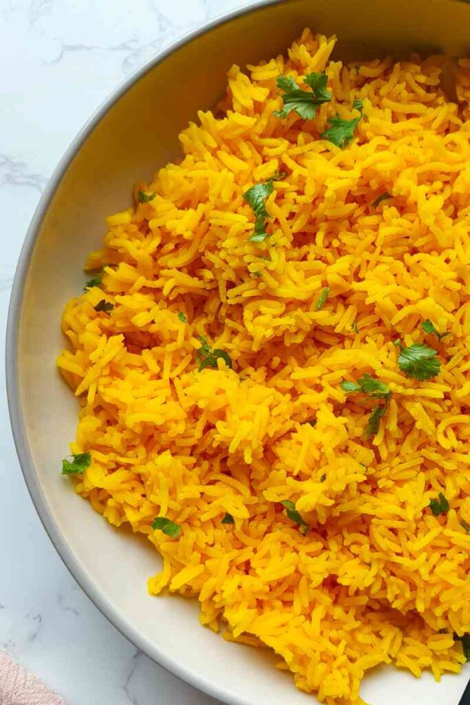 Turmeric Rice - Magenta Streaks