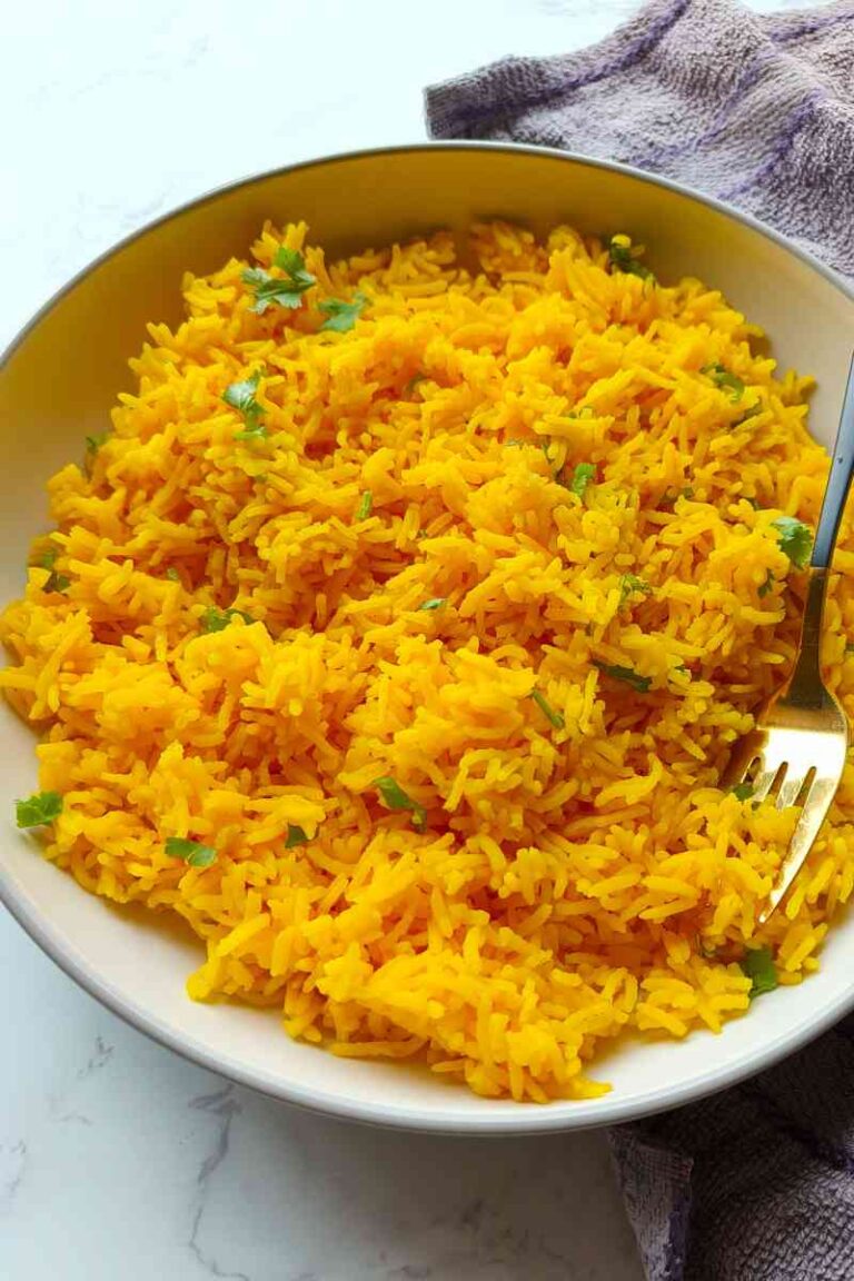 Turmeric Rice - Magenta Streaks