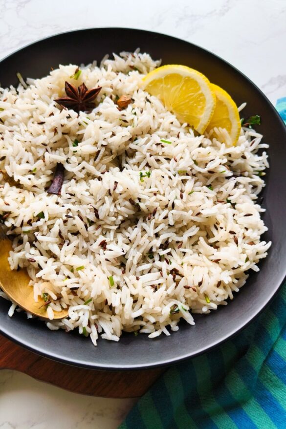 Cumin Rice (Indian Jeera Rice) - Magenta Streaks