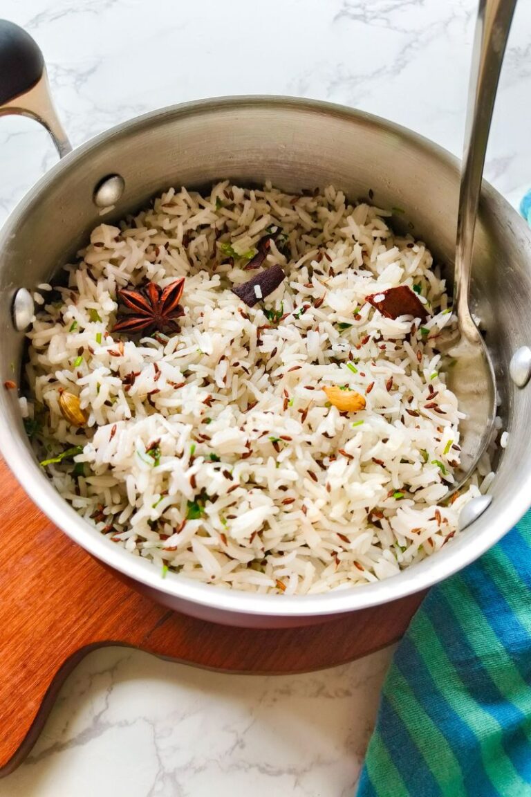 Cumin Rice (Indian Jeera Rice) - Magenta Streaks